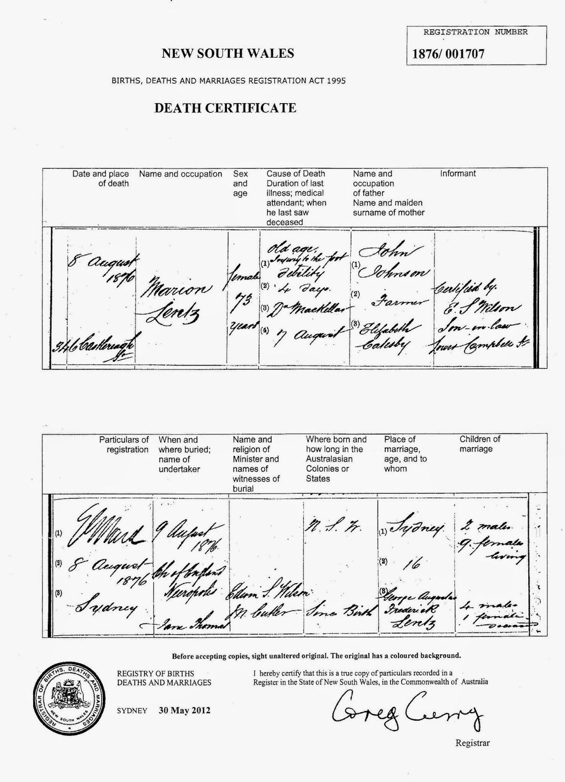 Tracking down the dear departed