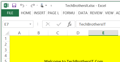 Welcome To Techbrothersit C How To Read Excel Cell Value In C