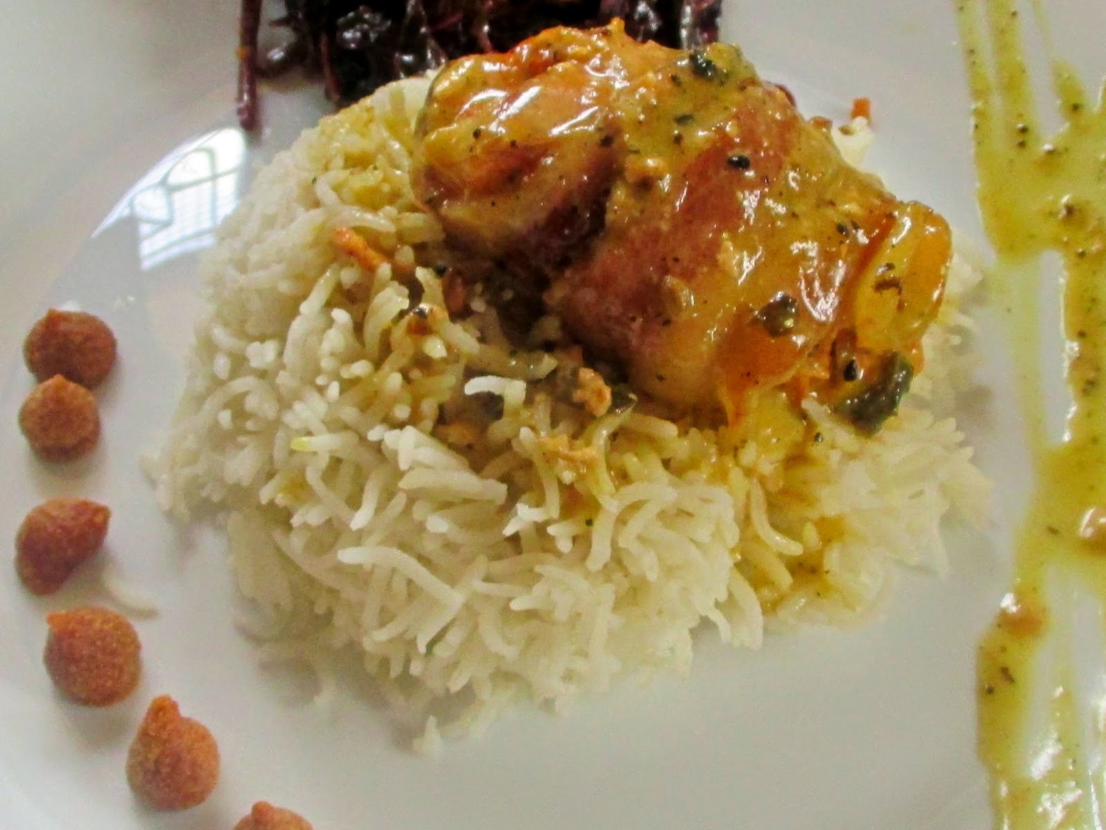 For the Love of Food : Bacon wrapped chicken in burnt mango mustard sauce