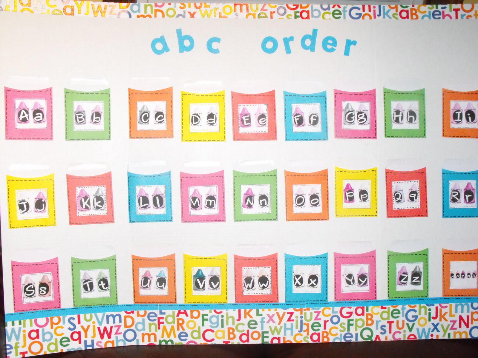 Kindergarten Night Owls: ABC Order Center
