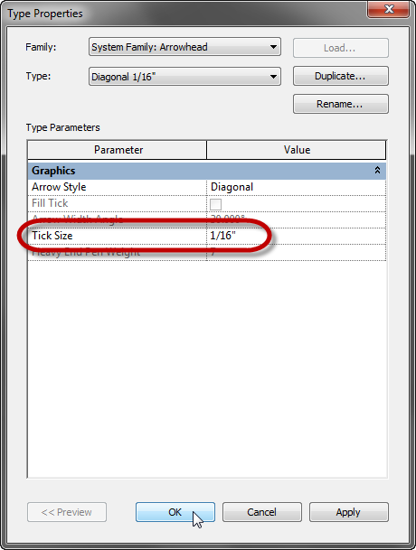 The Architect s Desktop Revit Creating A New Tick Mark Size the-architect-s-desktop-revit-creating-a-new-tick-mark-size