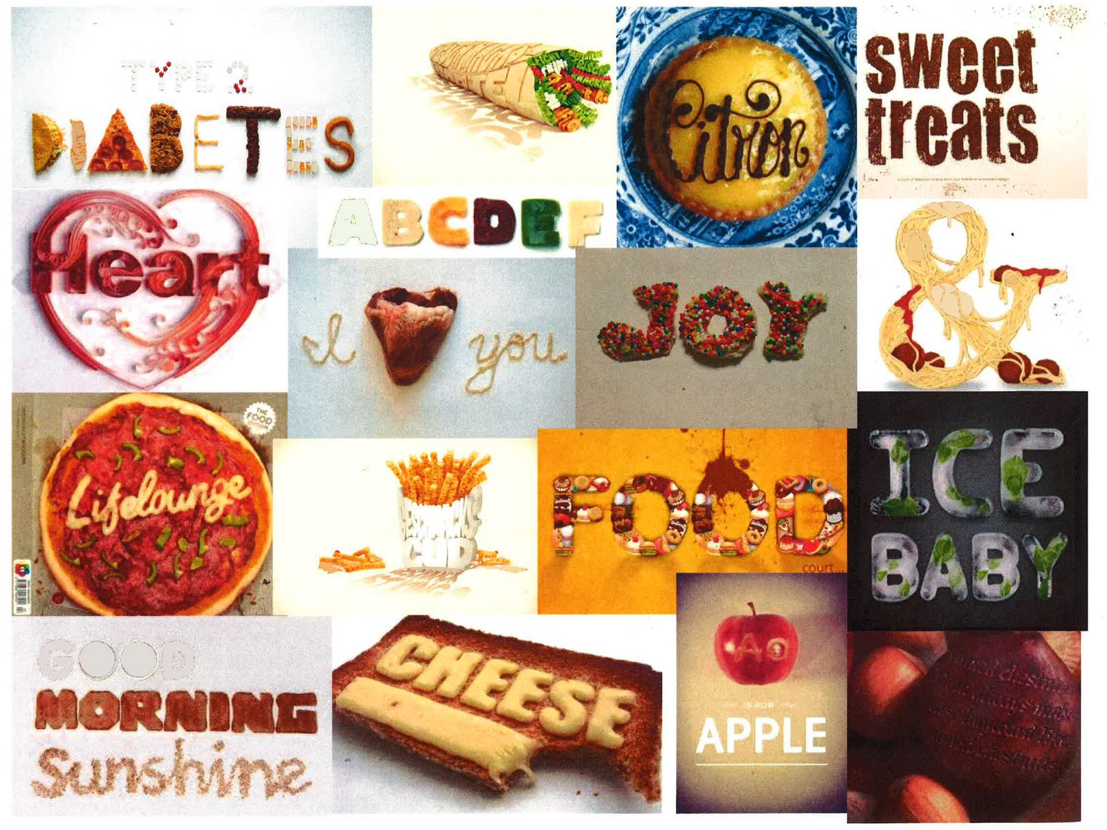 Nicolas Harper Graphics: Food typography.