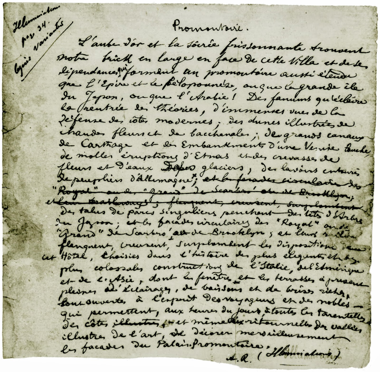 RIMBAUD IVRE: Les enseignements du manuscrit de "Promontoire", par ...