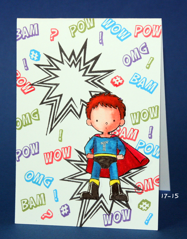 Cards by Maaike: Superhero card