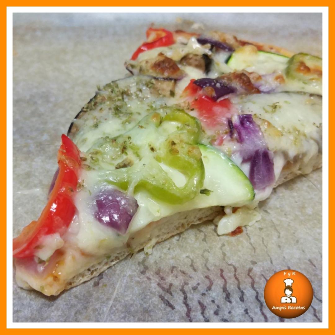 Pan pizza de verduras ~ Fácil y Rico Ampis Recetas