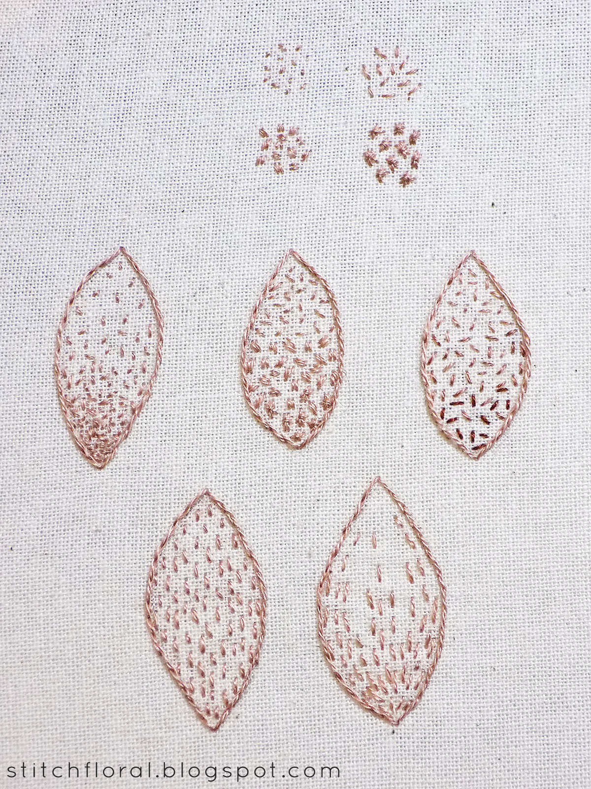 Learn how to seed stitch and how to shade with seeding - Stitch Floral