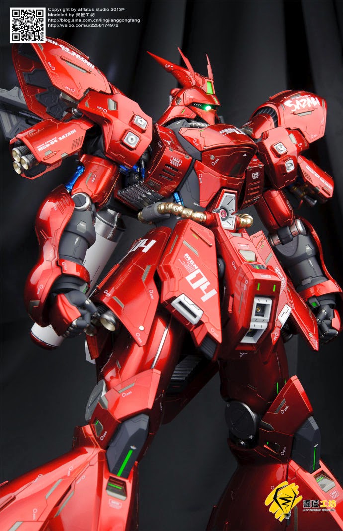 GUNDAM GUY: Neo Grade 1/60 Sazabi (Garage Kit) - Customized Build