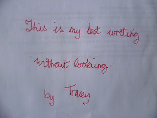 Group 16: Windowmakers: Write left hand and without looking