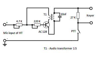 Amateur Radio : HT-powered CW Interface
