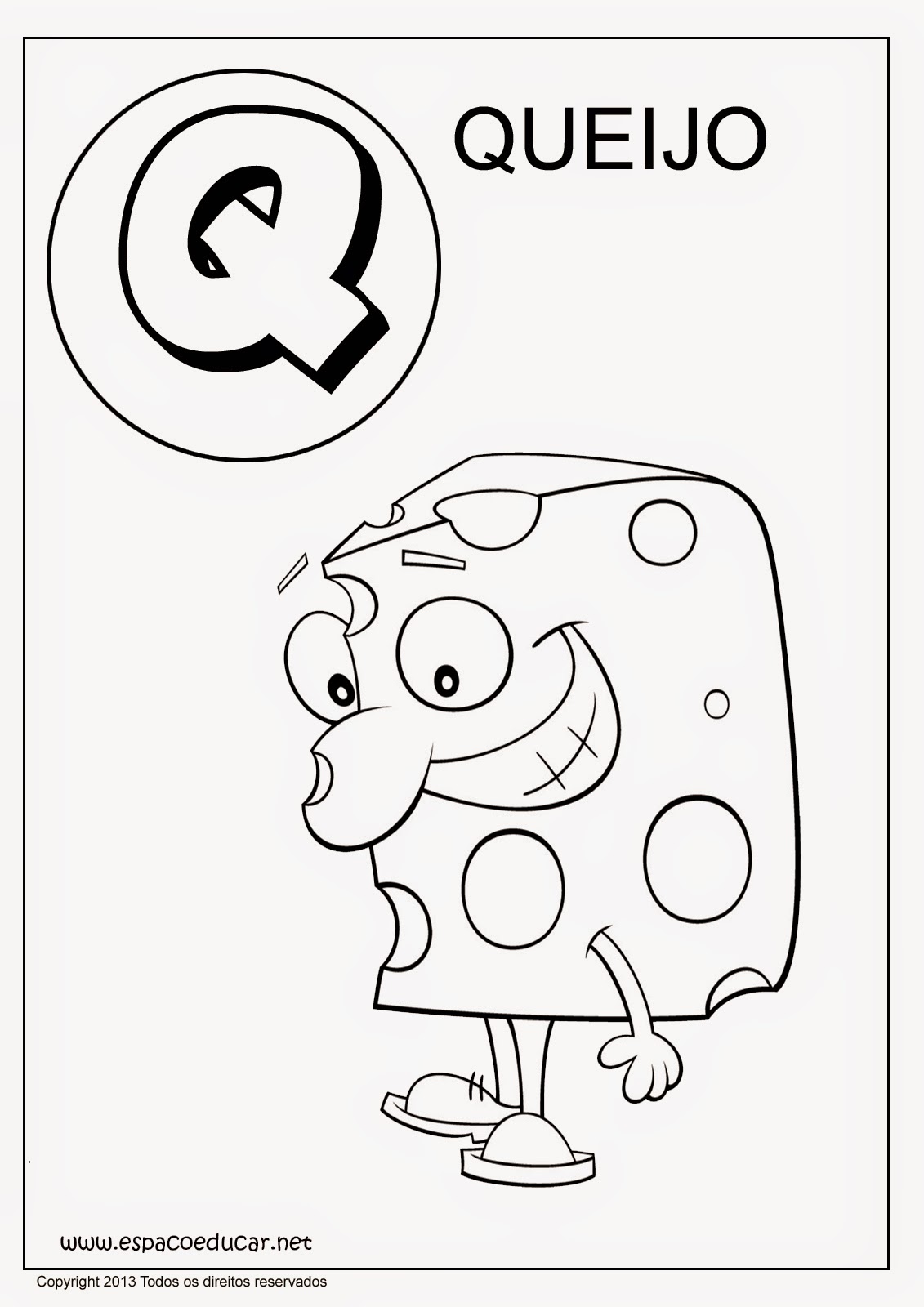 Alfabeto de colorir - Alfabeto para colorir, pintar, imprimir ou fazer ...