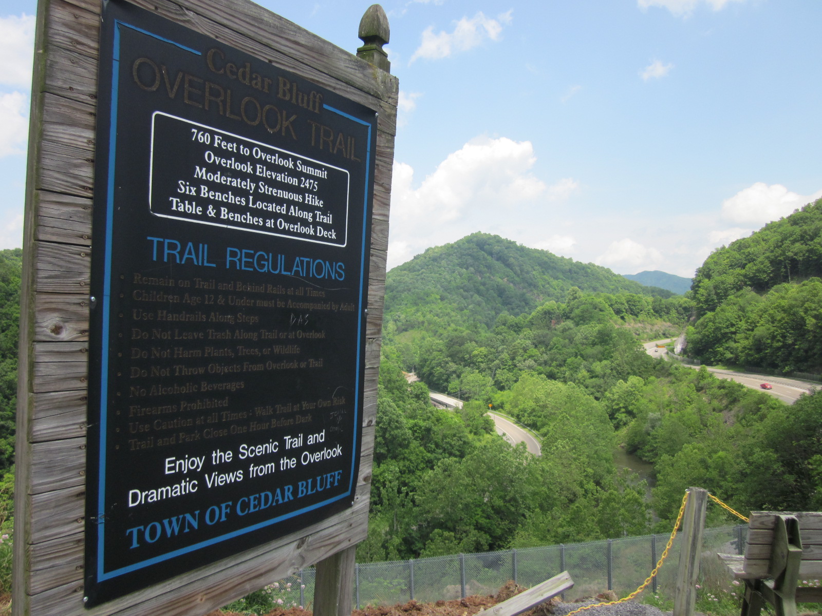 Love 2 Travel With Kids: Cedar Bluff Overlook Park - View the Alps of ...