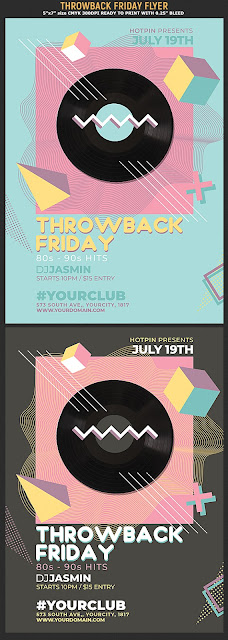 Throwback Friday Party Flyer Template
