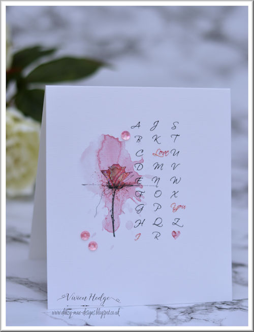 Daizy-Mae-Designs: Rose Alphabet card and some Freebies