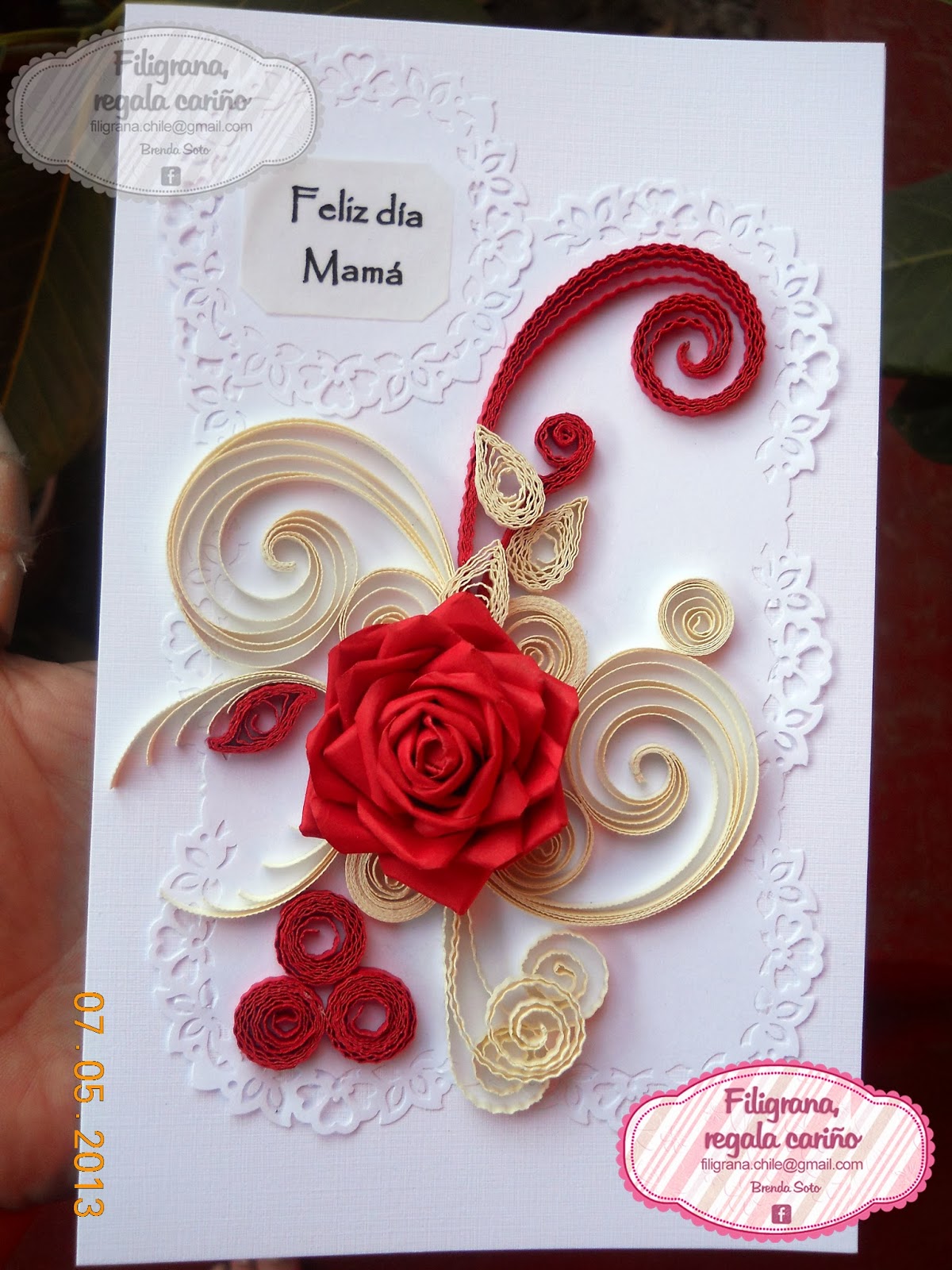 Filigrana - Quilling en Chile: Algunas tarjetas de filigrana :)