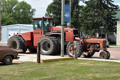 Taken For Granted: Antique and Modern Tractor, Unloading Restored Corn ...