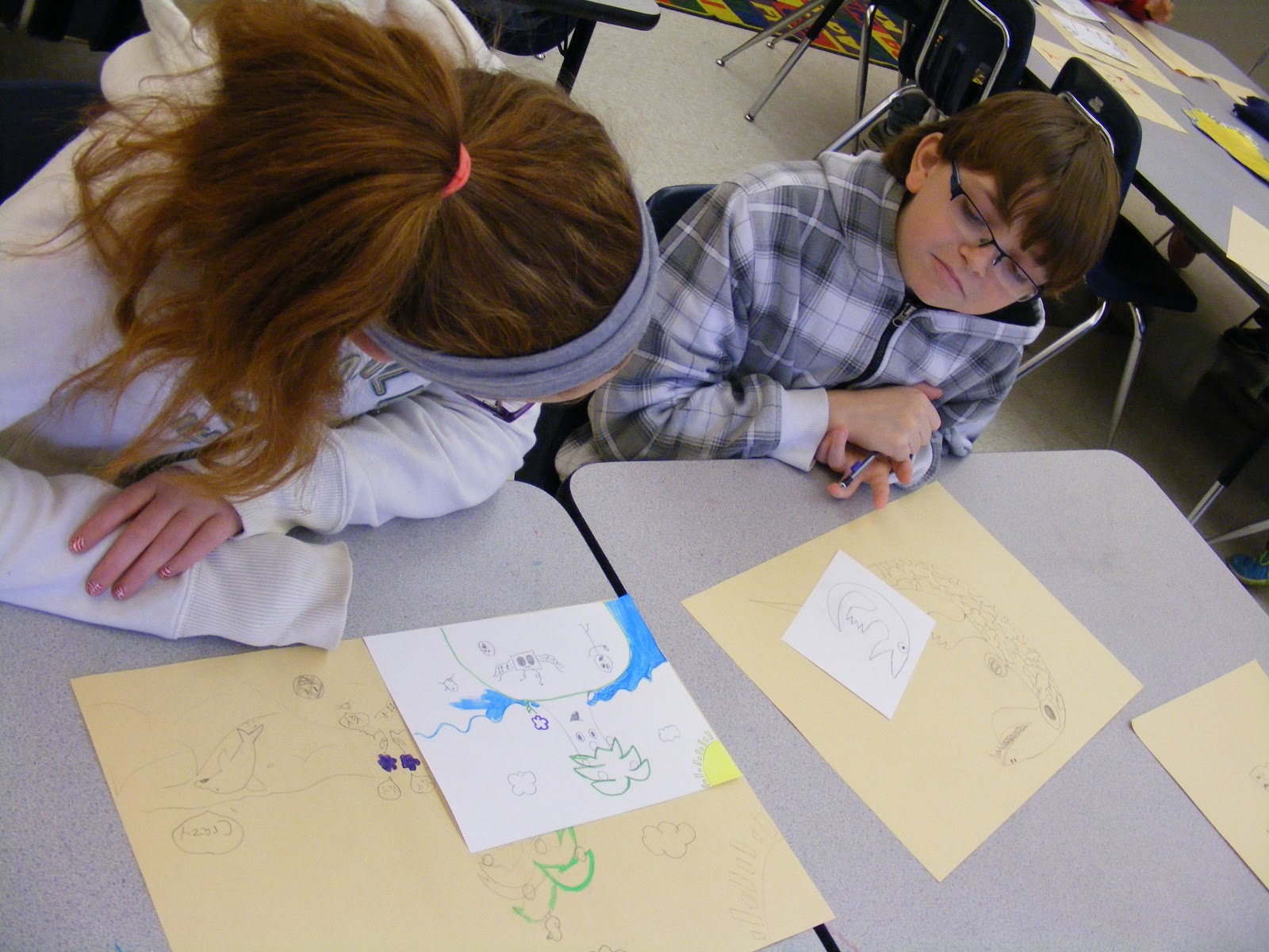 Suffield Elementary Art Blog!: Art Critique: 5th Grade Style