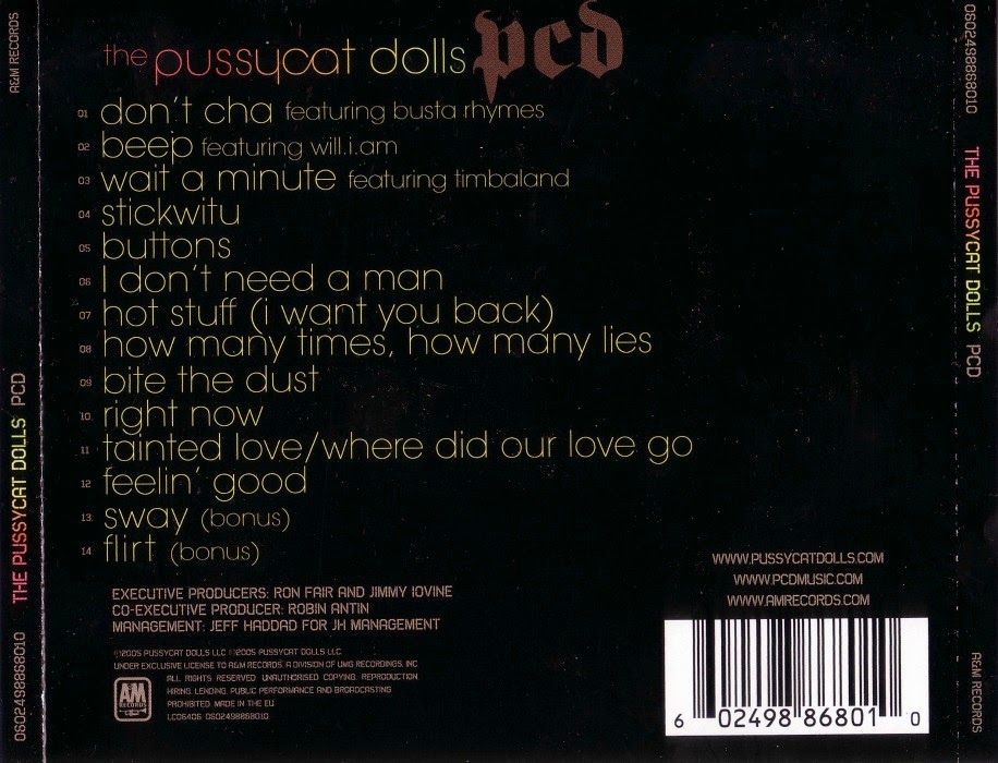 Encartes Pop: Encarte: The Pussycat Dolls - PCD