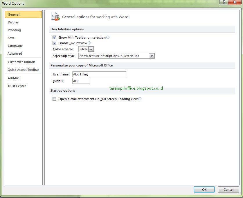 Kupas Menu File Microsoft Word 2010 Terbaru - Terampil Office