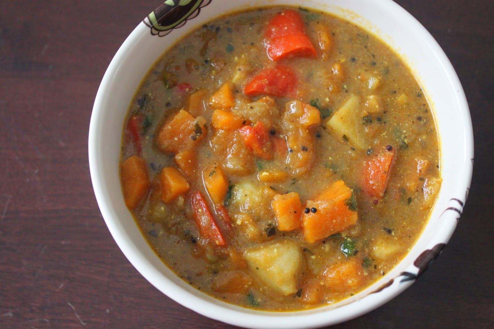 A Tribute to Cooking: Two-Potato Vindaloo with Bell Peppers