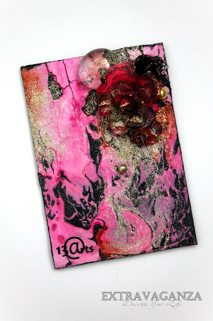 13 arts: Artist Trading Cards "13 textures"