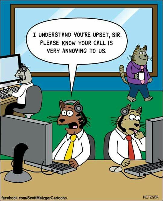 Mystery Fanfare: Cartoon of the Day: Call Center