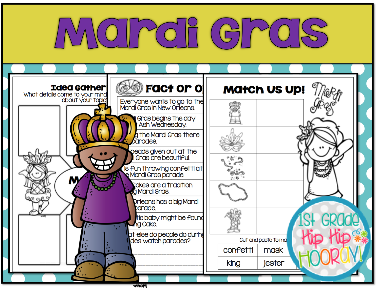 1st Grade Hip Hip Hooray!: Mardi Gras Celebration