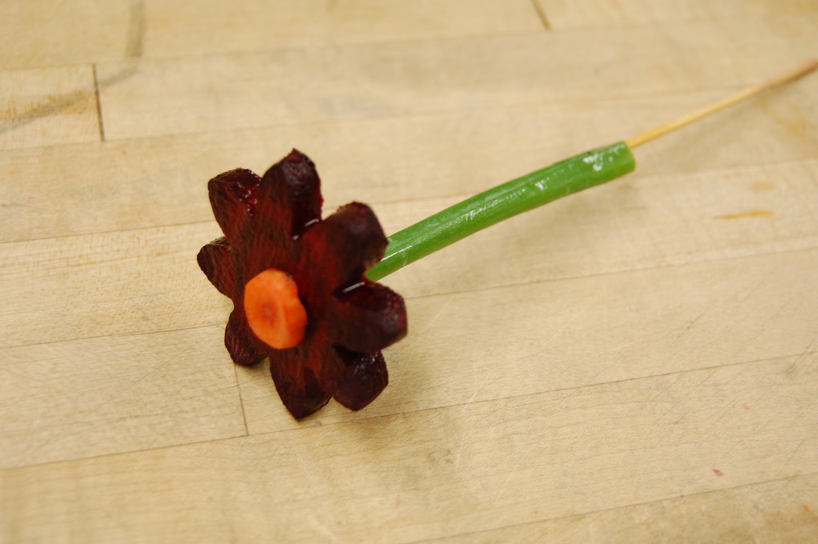 Maija (my-a) Recipes: Veggie Tails and Flowers for Fancy Veggie Basket