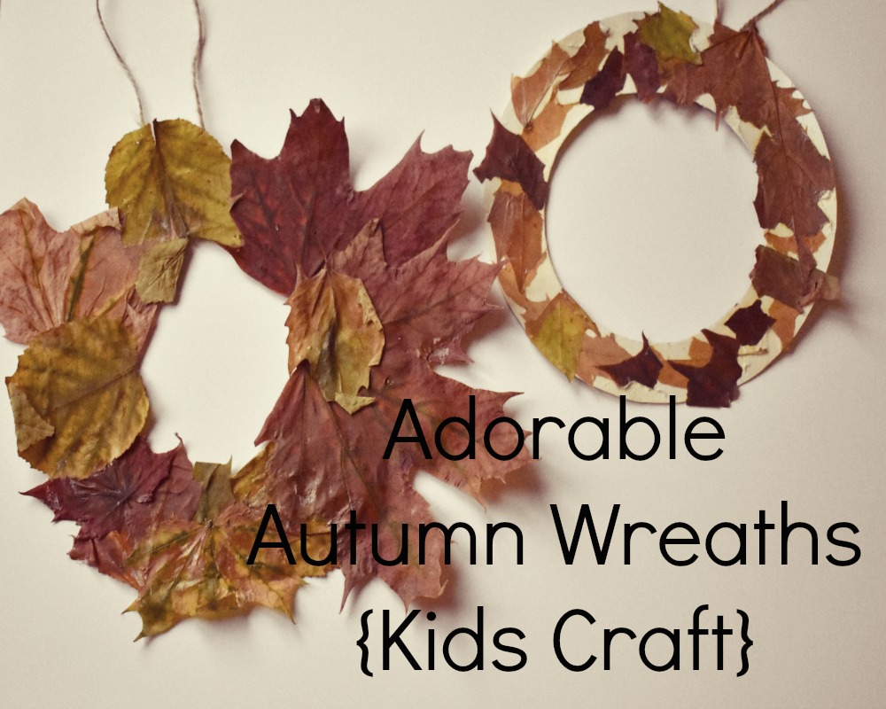Adorable Autumn Wreaths {Kids Craft} - Whimsical Mumblings