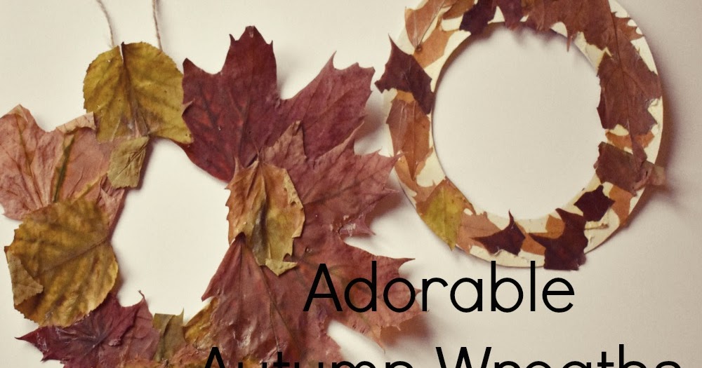 Adorable Autumn Wreaths {Kids Craft} - Whimsical Mumblings