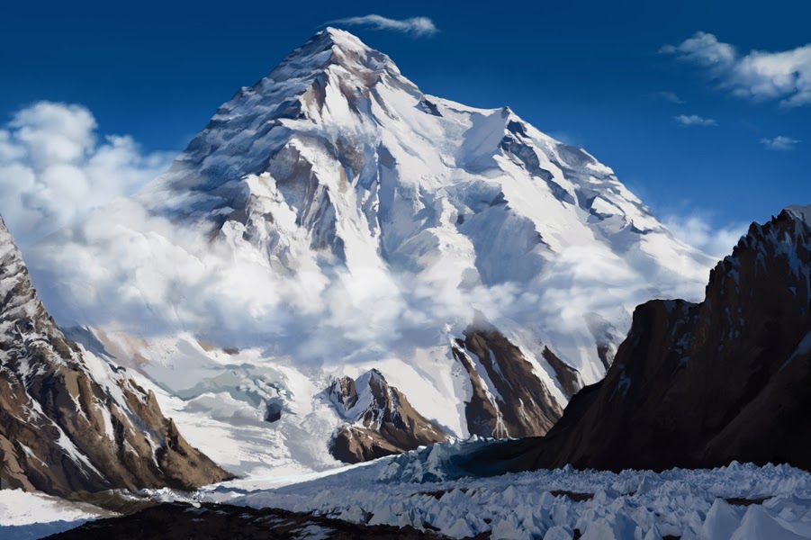 COLOUR PALETTE: Matte Painting "Icy Mountain"