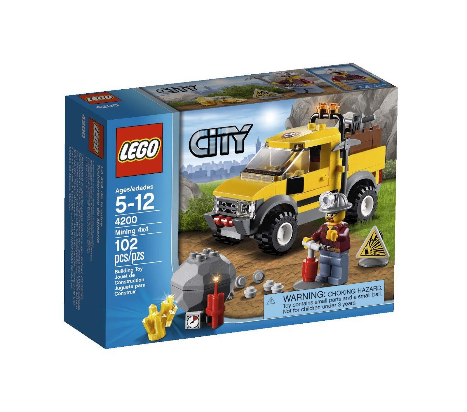 onetwobrick17: LEGO set database: set database: LEGO 4200 mining 4x4