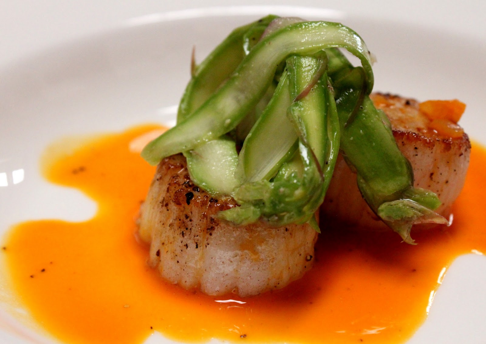 Succulent Scallops in a Carrot, Orange and Cardamon Sauce - A Feast For ...
