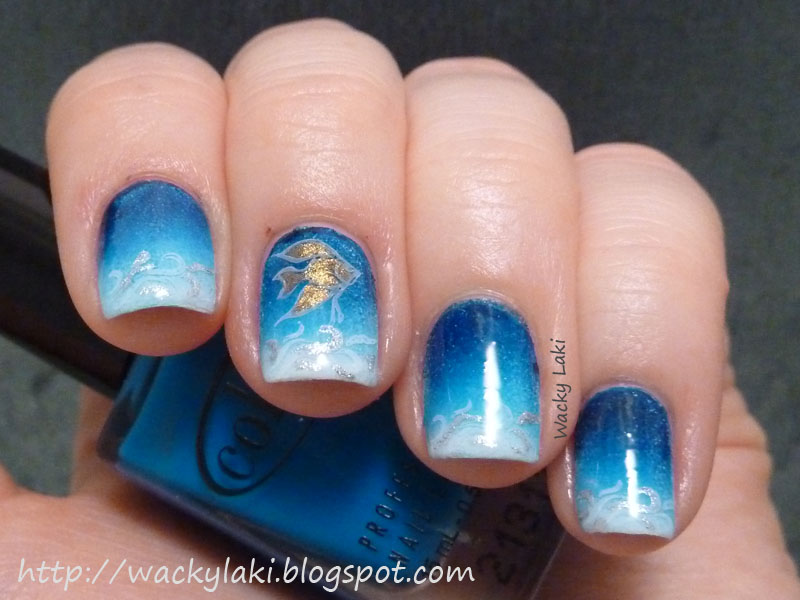 Wacky Laki: Sunday Stamping using Multiple Stamps Over a Gradient