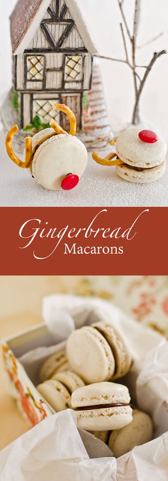 Gingerbread Macarons - Lisa's Lemony Kitchen