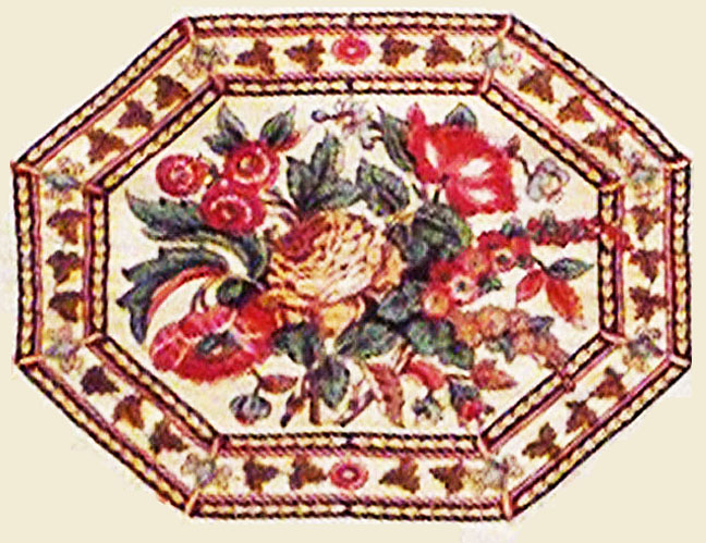 ChintzPanelQuilt: Panel #40: Ranunculus in an Octagon & Dated Quilts