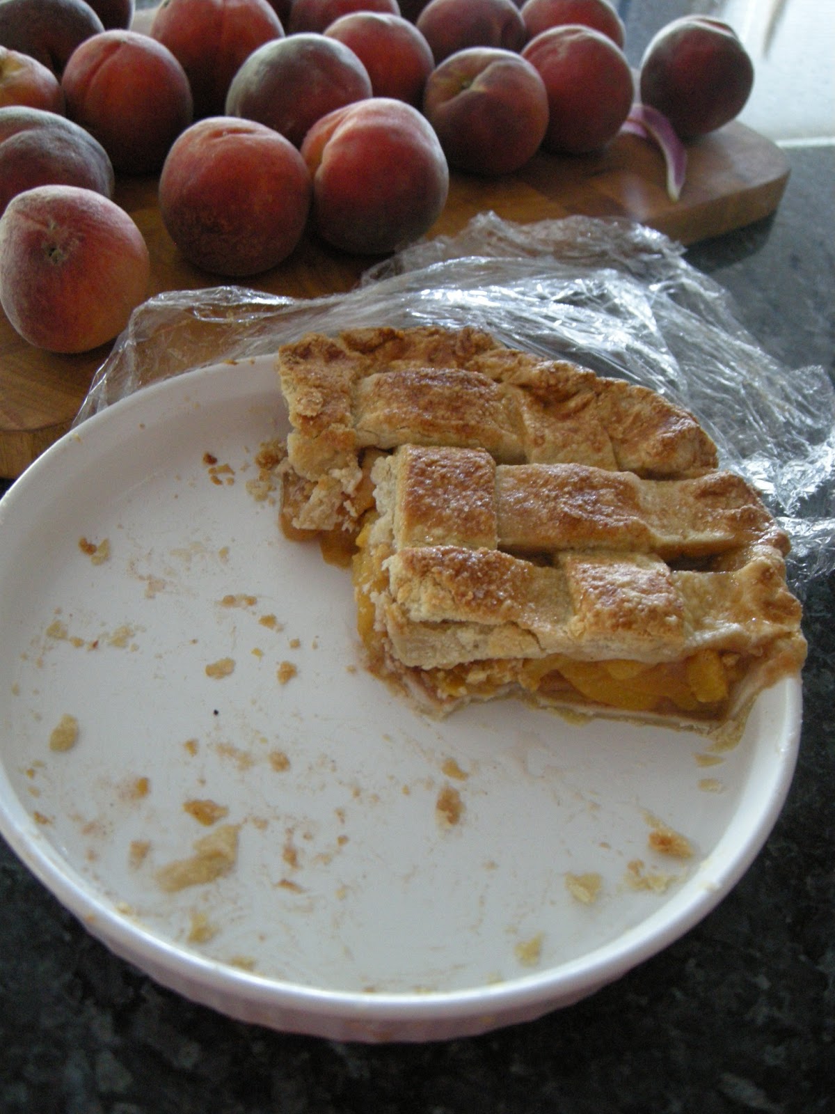 Kitchens Are Monkey Business: Rosie Makes A Georgia Peach Queen Pie.