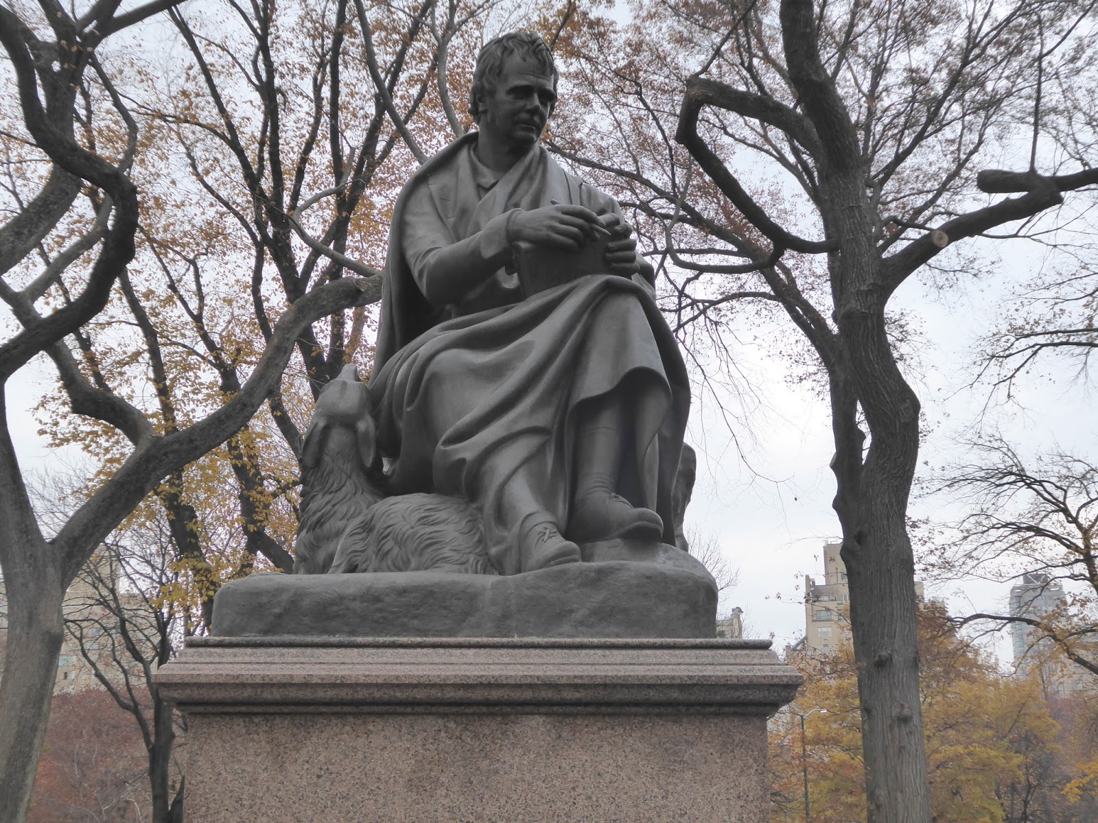 Photo-ops: Statue of Historic Figure: Sir Walter Scott - Central Park ...