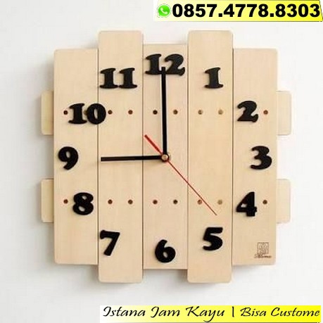 Jam Dinding Kayu Unik, Jam Dinding Kayu Custom, Jam Dinding Kayu Murah ...