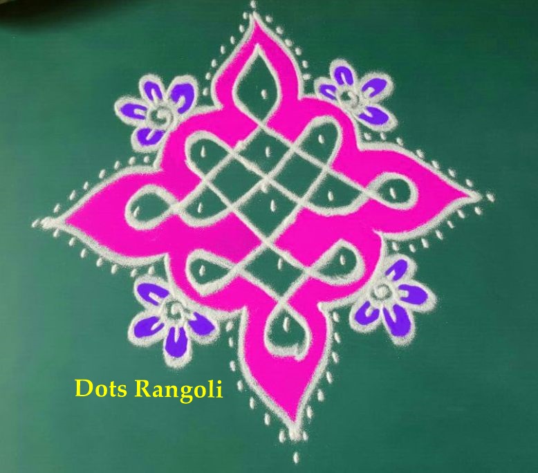 Dots Rangoli: Sikku kolam / Neli kolam/ easy rangoli designs/ melikala ...