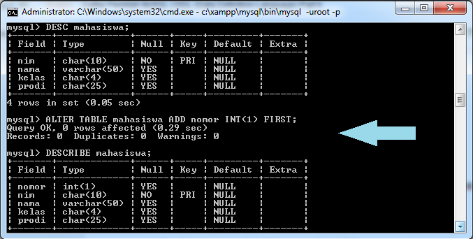 Catatan Instrumatika: Daftar Perintah MySQL | DDL (Data Definition Language) Part II