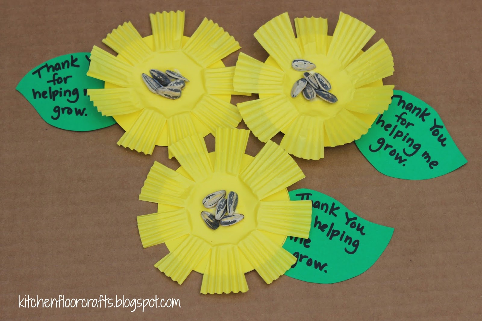 Kitchen Floor Crafts: Teacher Appreciation Gift: Seed & Flower Craft