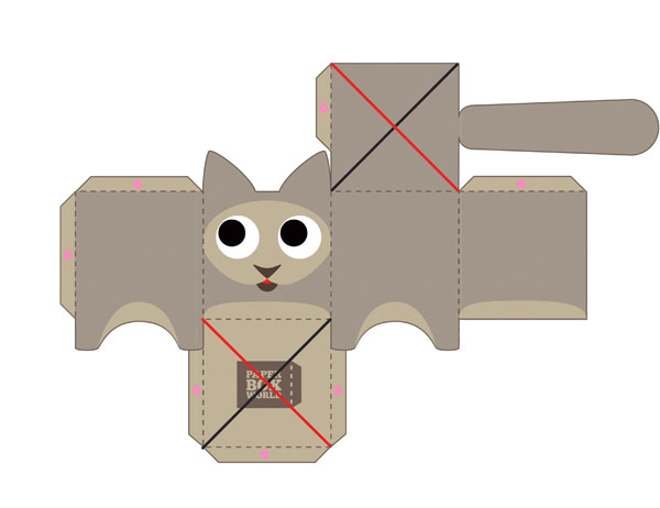 Cube Cat, Folds Flat