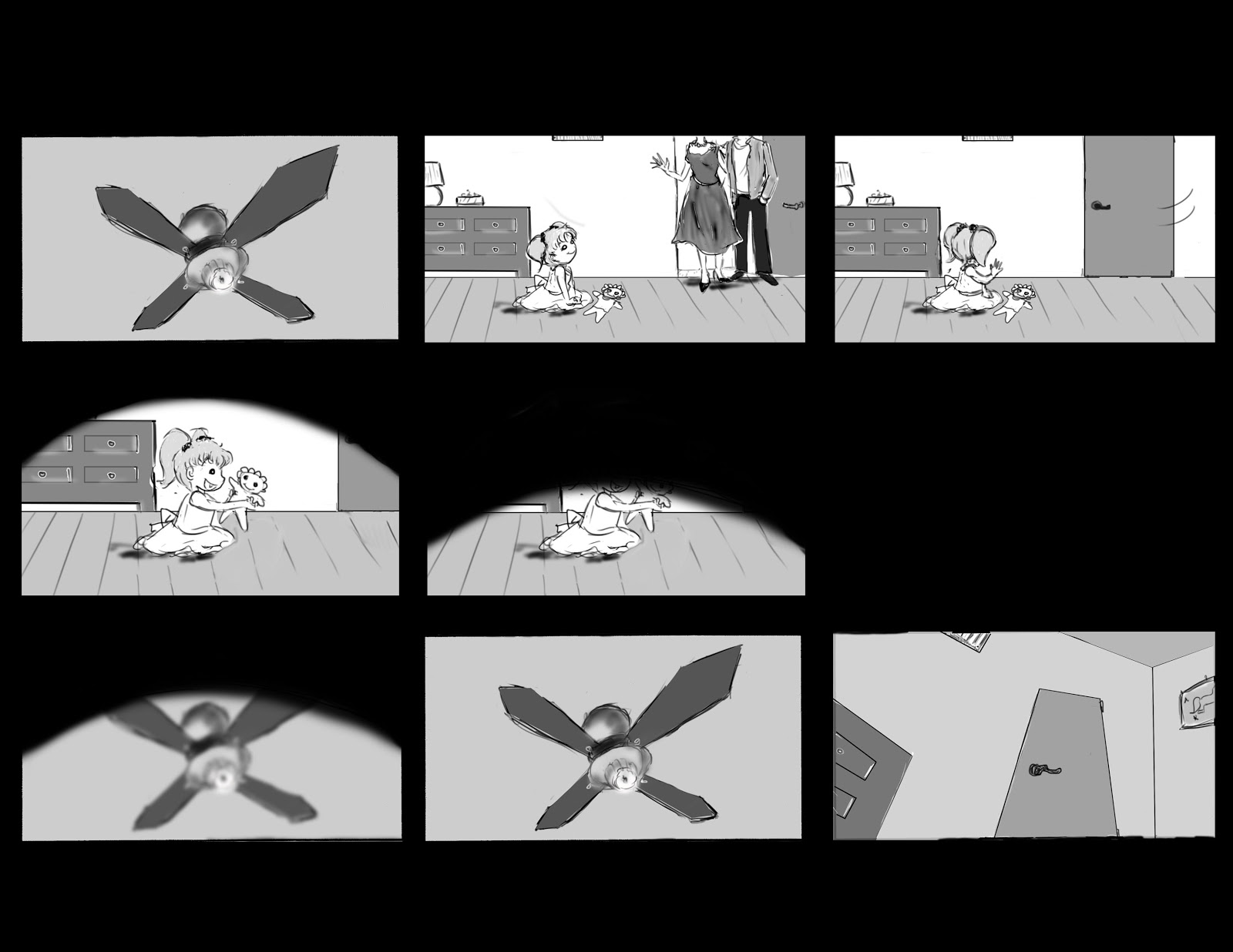 Falling Crane: Fall 2012 - Storyboard Haunted Project