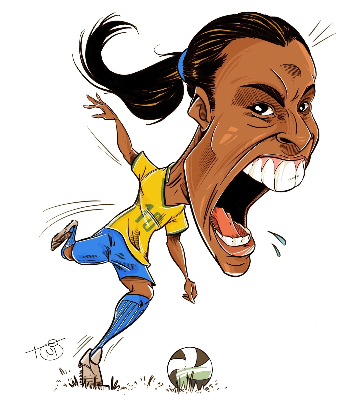 A CARICATURA DO BRASIL: Caricatura da Jogadora Marta