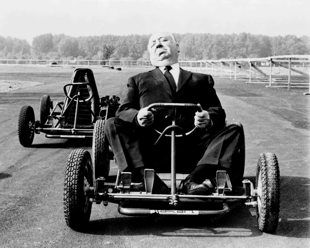 Badass photo of Alfred Hitchcock on the set of The Birds [1963] : r/movies