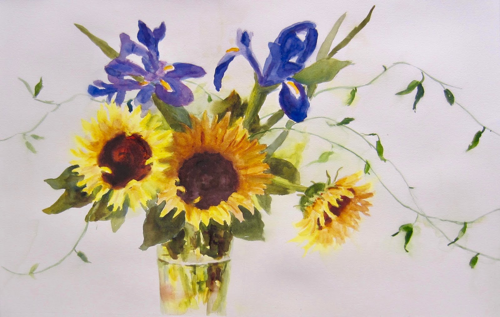 Pat Fiorello - Art Elevates Life: Sunflowers and Irises