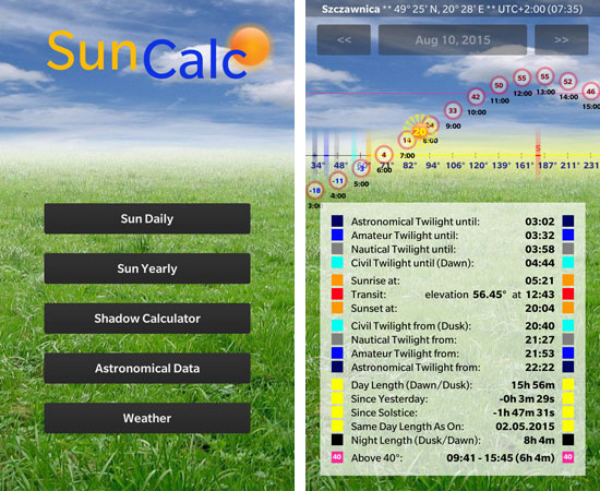 Burning Platform Software: SunCalc Premium for BB10 rewritten in Cascades