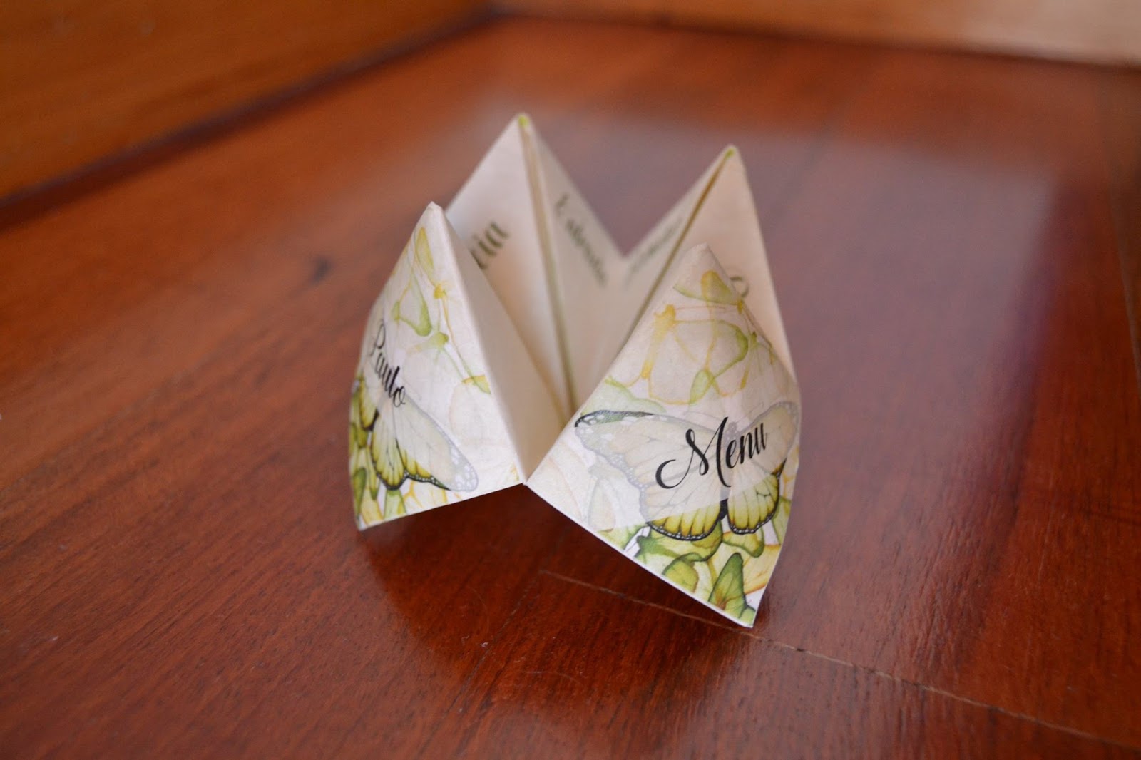 Paper Lover pt: Menus origami