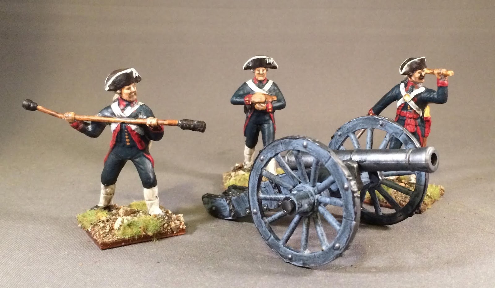 Bob's Miniature Wargaming Blog: 54mm AWI French Artillery