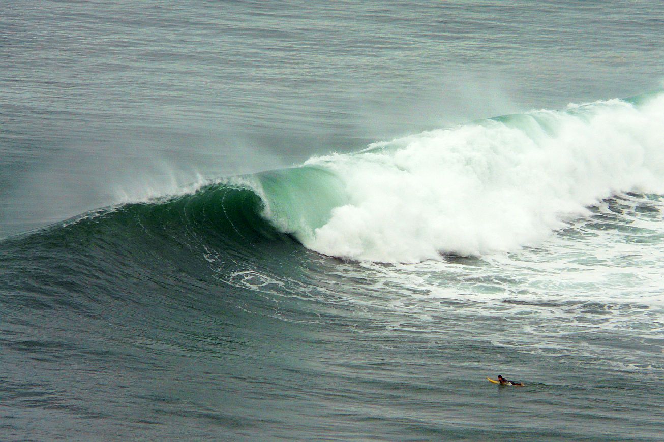Un día de olas grandes
